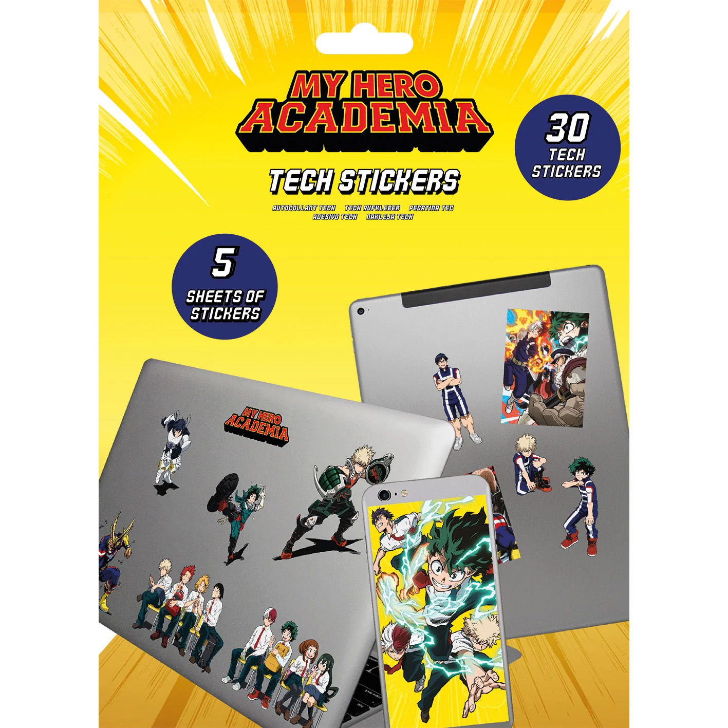 My Hero Academia (Team) Tech Sticker Pack – PCMerch